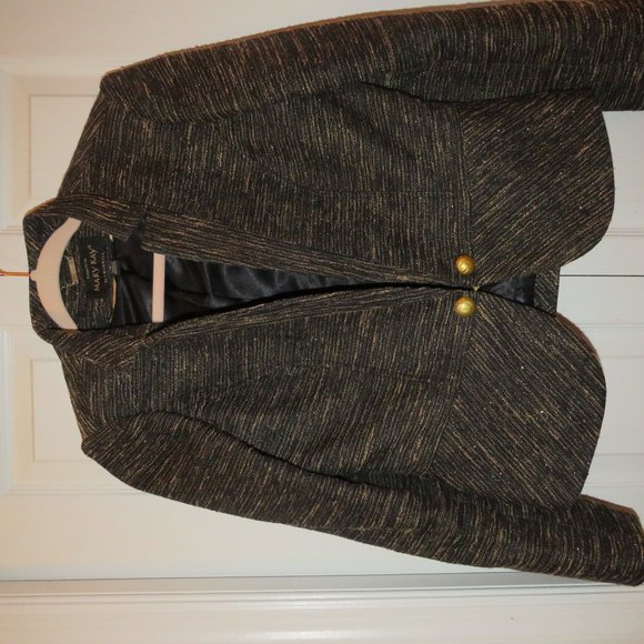 Mary Kay | Jackets & Coats | Mary Kay Blackgold Moto Blazer Jacket ...